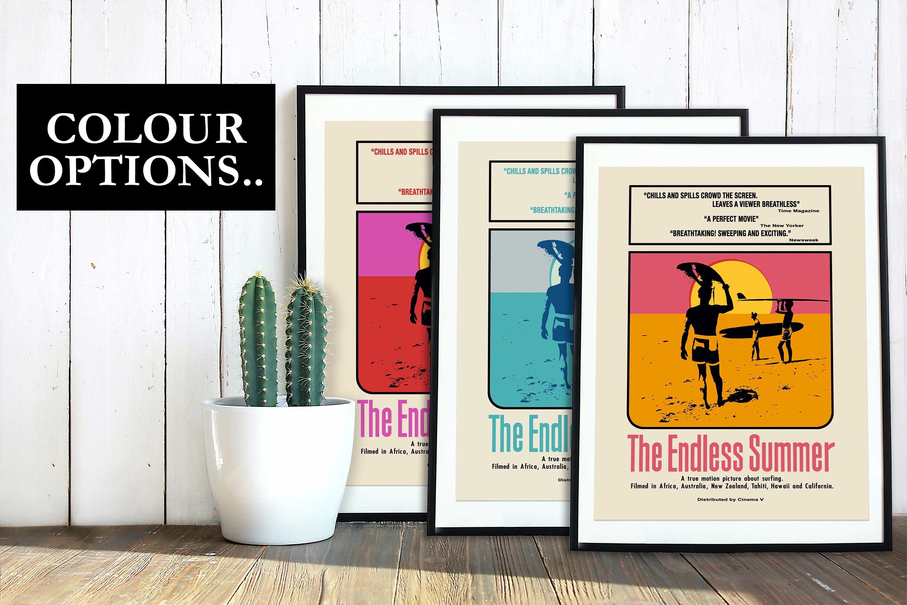 The Endless Summer Movie Poster Art Print 1966 Surfing Movie - Etsy