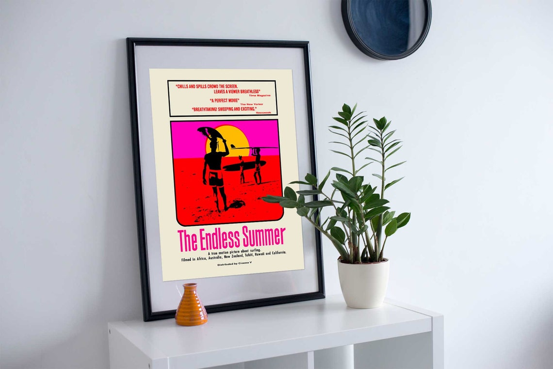 The Endless Summer Movie Poster Art Print 1966 Surfing Movie | Etsy