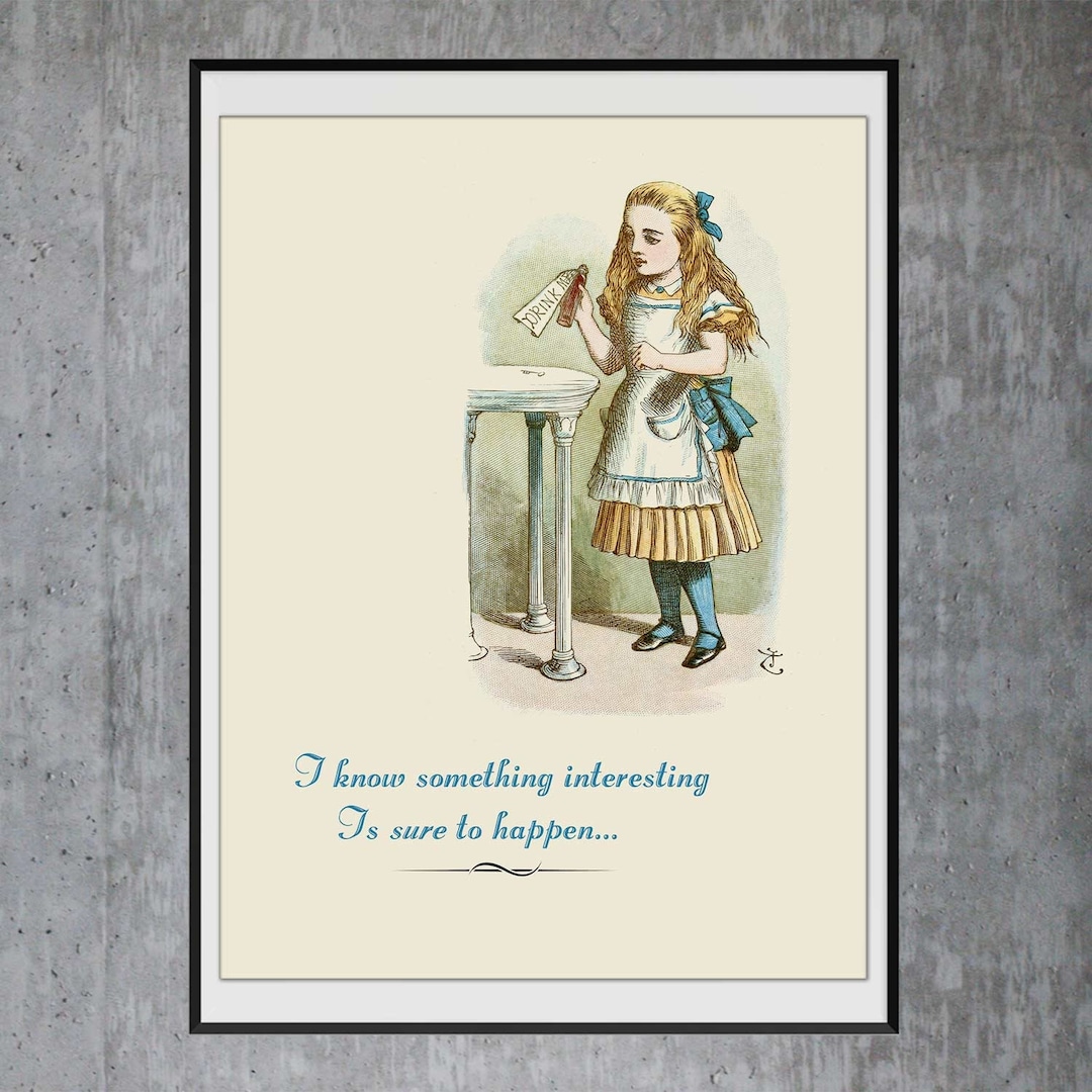 Alice’s Adventures in Wonderland - Art Print Poster, John Tenniel ...