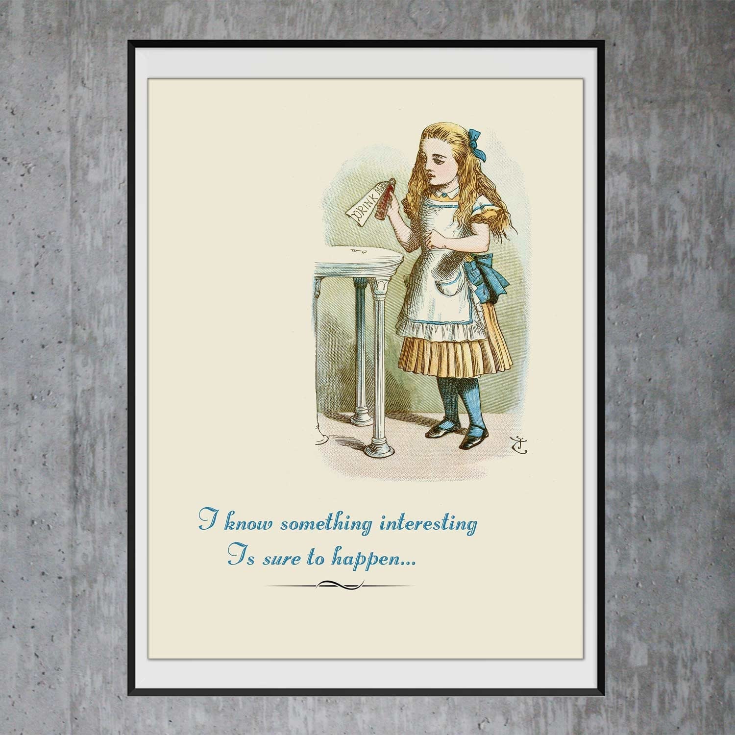 Alices Adventures in Wonderland Art Print Poster, John Tenniel Artwork ...