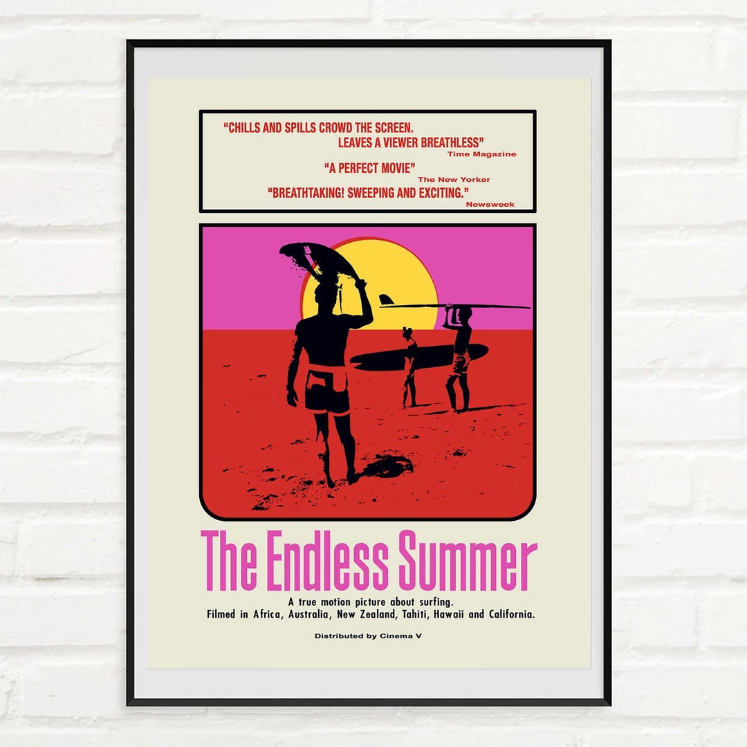 The Endless Summer Movie Poster Art Print 1966 Surfing Movie - Etsy