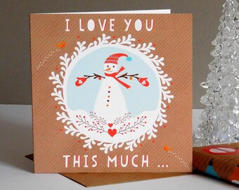 Love christmas card | Etsy