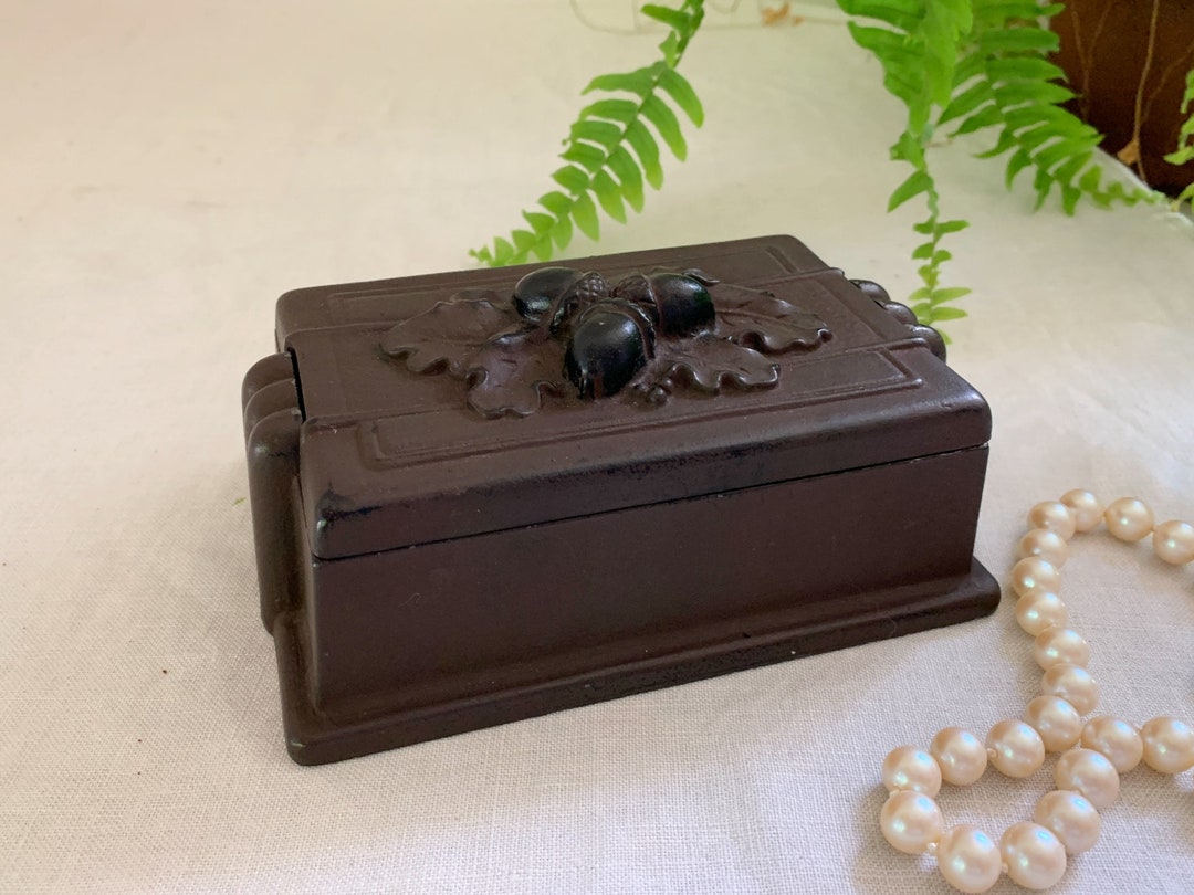 Cast Iron Acorn Jewelry Box - Etsy