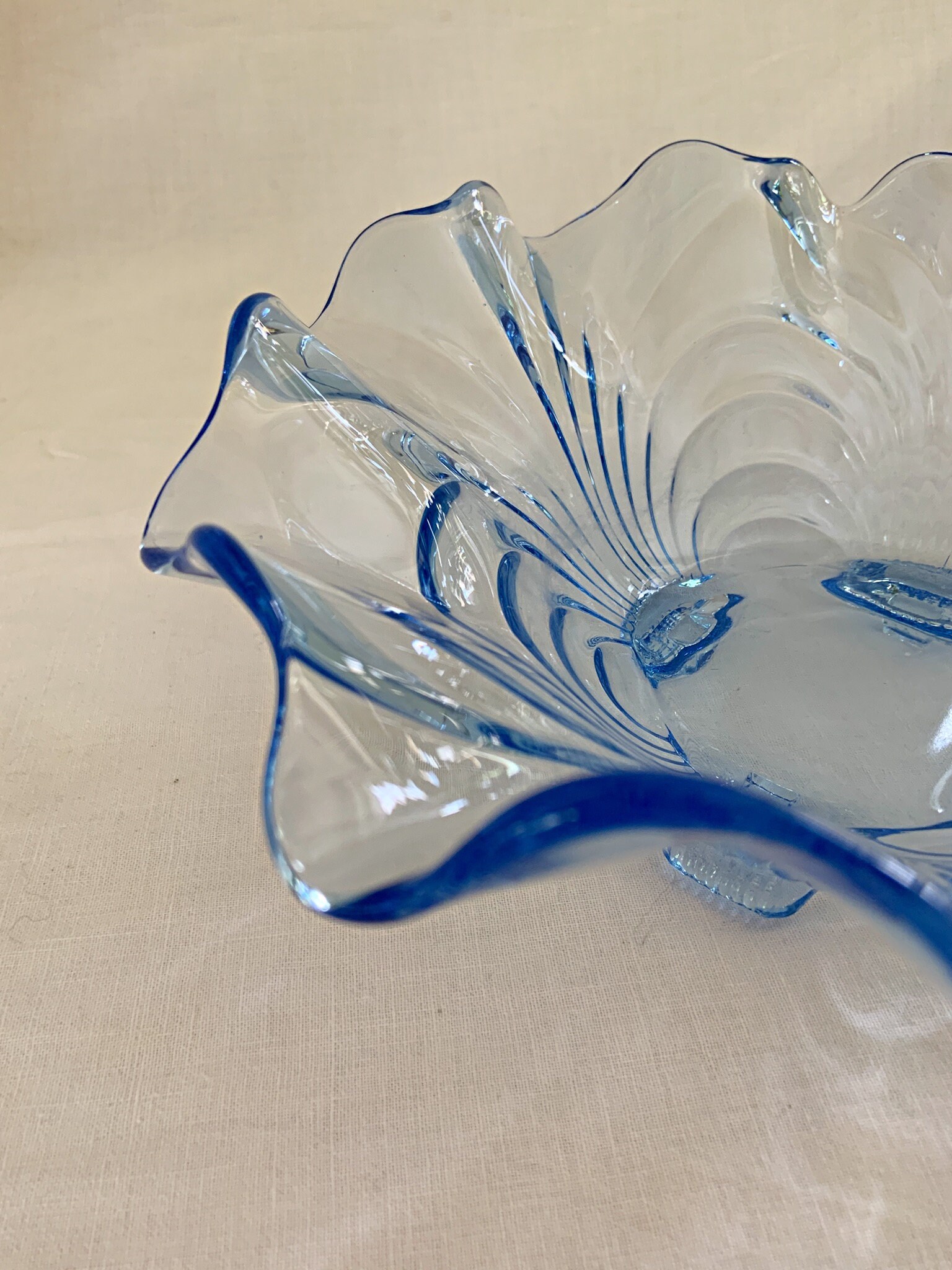 Cambridge Caprice Bowl Moonlight Blue - Etsy