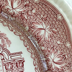Red Transferware, Spode Plate, Pagoda From the Regency Series, Spode ...