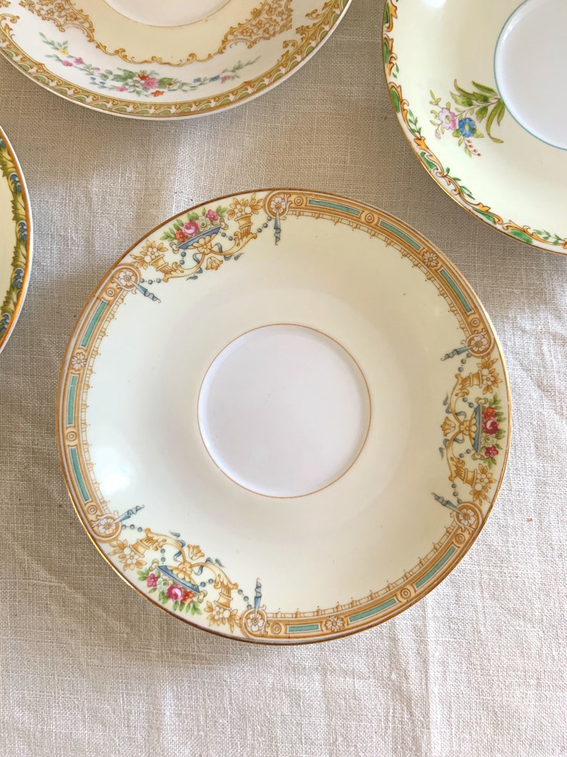 Mismatched Set of Saucers Noritake Morimura China | Etsy