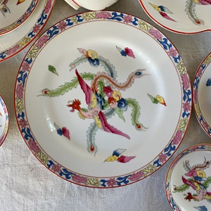 Chinese Phoenix Dinnerware Set, 17 Pieces, Chinese New Year Dishes Set ...