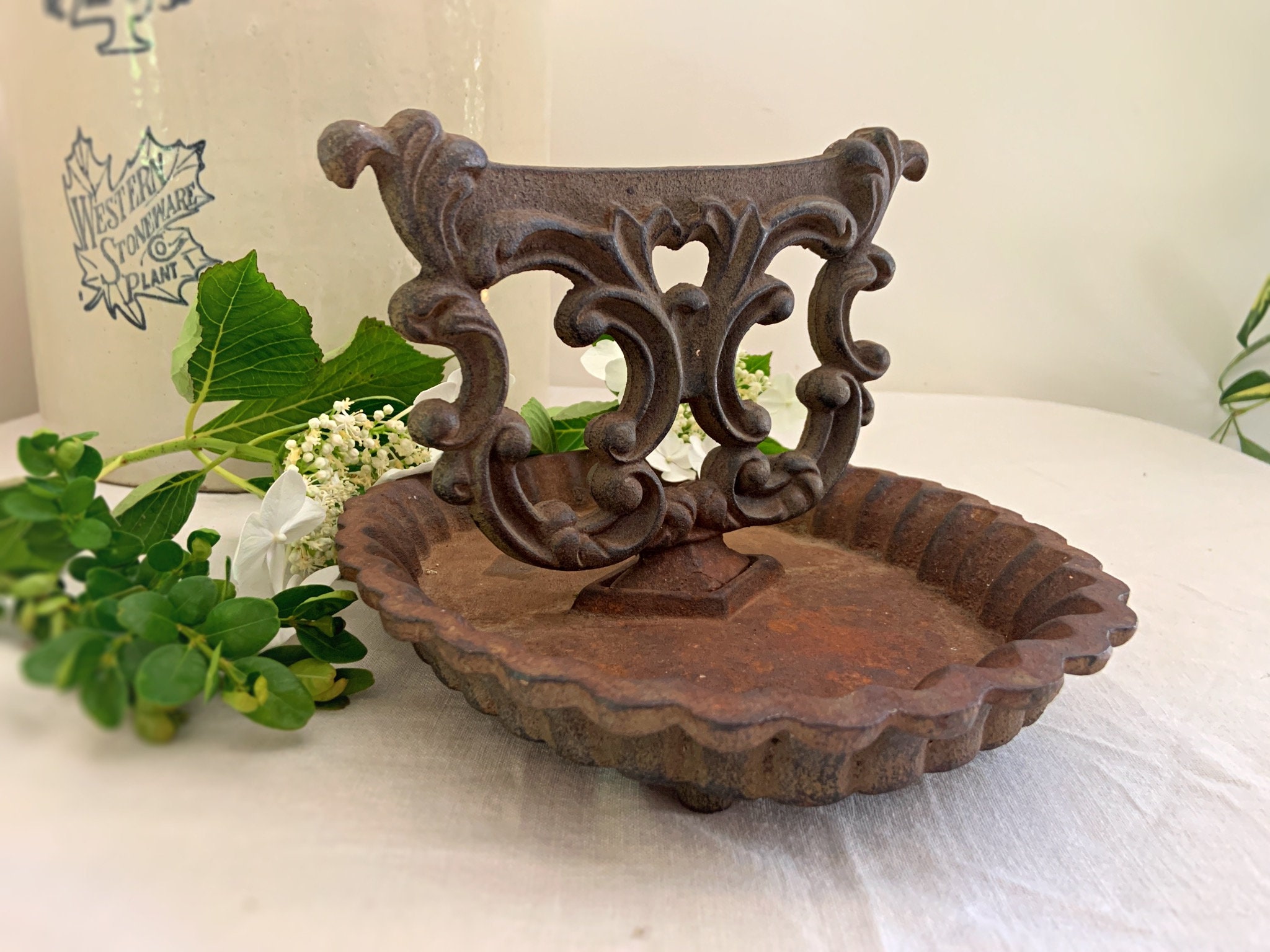 Rusty, Cast Iron, Antique Boot Scraper With Mud Pan - Etsy