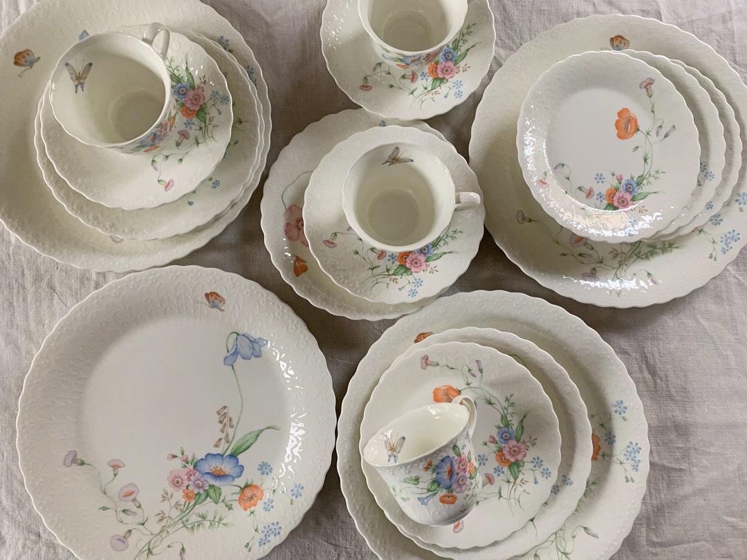 Mikasa China Set for 4, 20 Pieces, Something Blue - Etsy