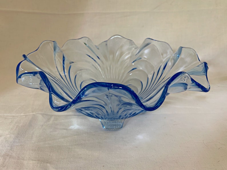 Cambridge Caprice Bowl Moonlight Blue - Etsy