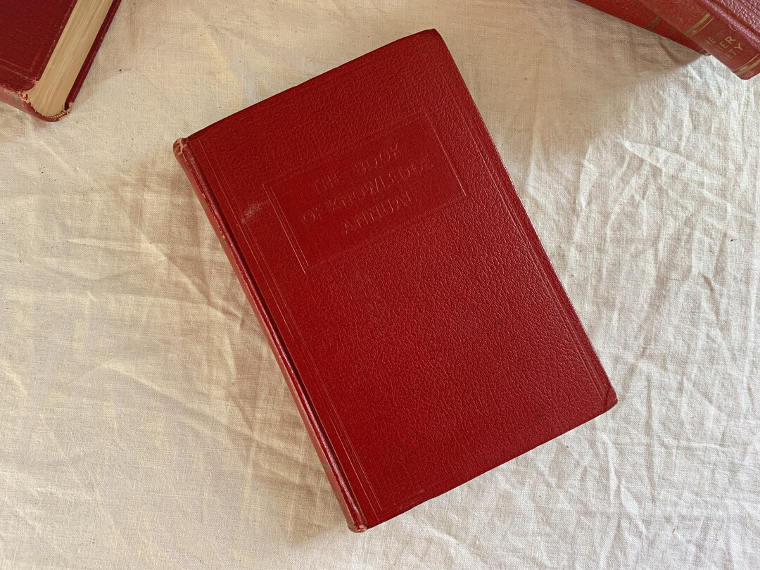 1945 Encyclopedia Annual, Book of Knowledge - Etsy