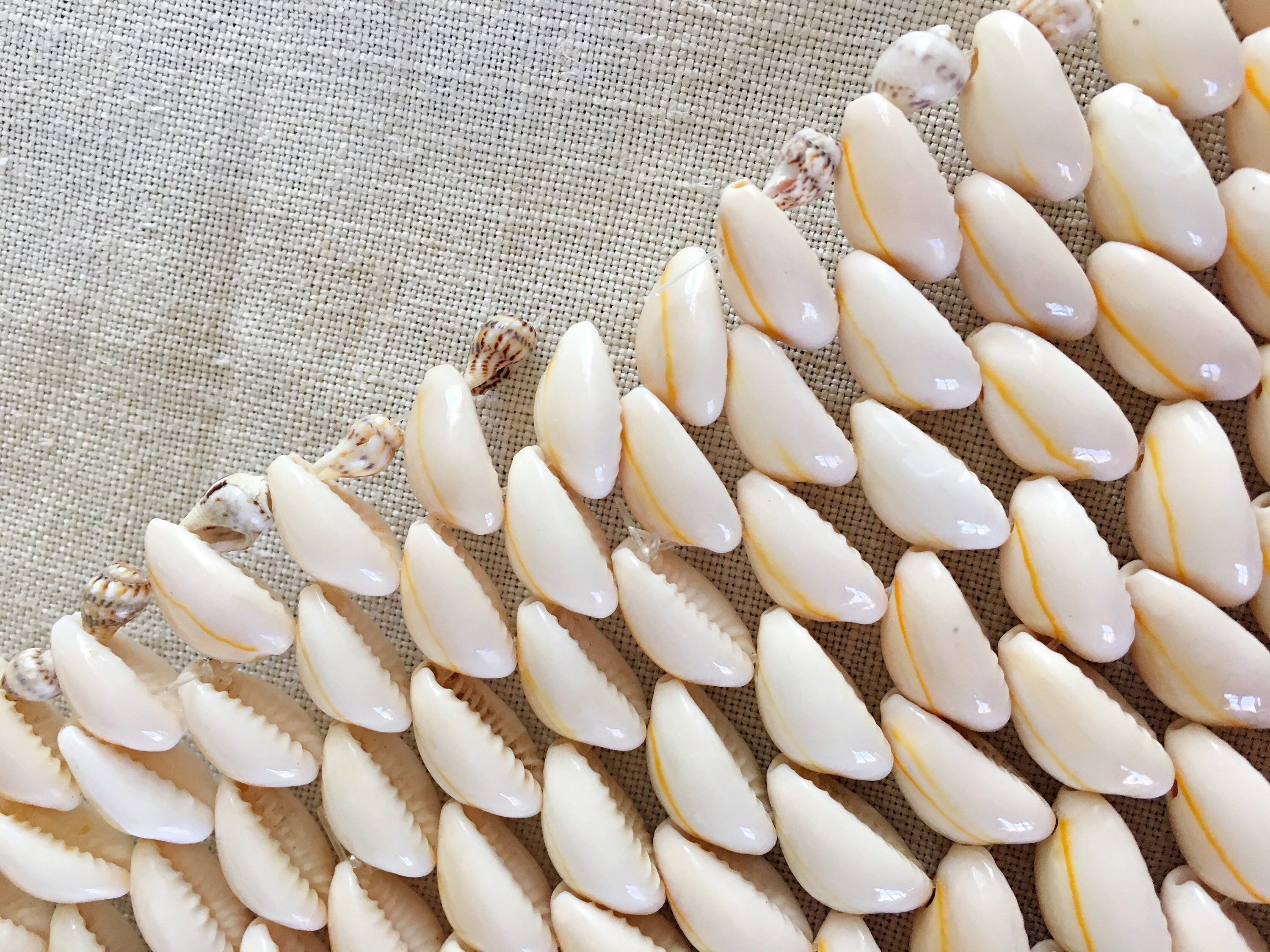 Large Cowrie Shell Placemat Sold Individually Boho Eclectic - Etsy