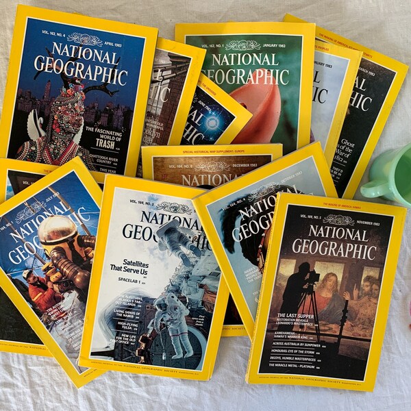 National Geographic Magazines - Etsy