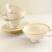 Ivory Lenox China Cups and Saucers Set of 4, Lenox Mansfield - Etsy