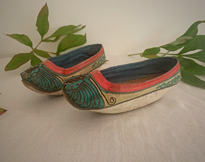 Antique Silk Lotus Shoes - Etsy