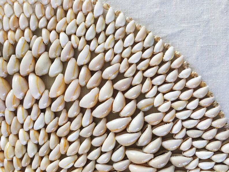 Large Cowrie Shell Placemat Sold Individually Boho Eclectic | Etsy