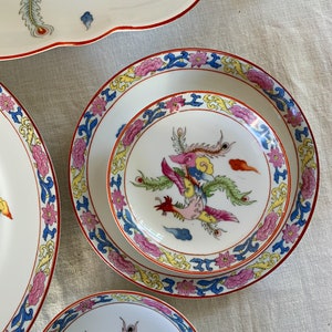 Chinese Phoenix Dinnerware Set, 17 Pieces, Chinese New Year Dishes Set ...