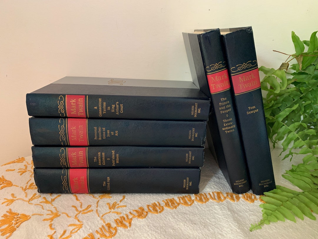 Mark Twain Collection, Six Volumes, Nelson Doubleday - Etsy