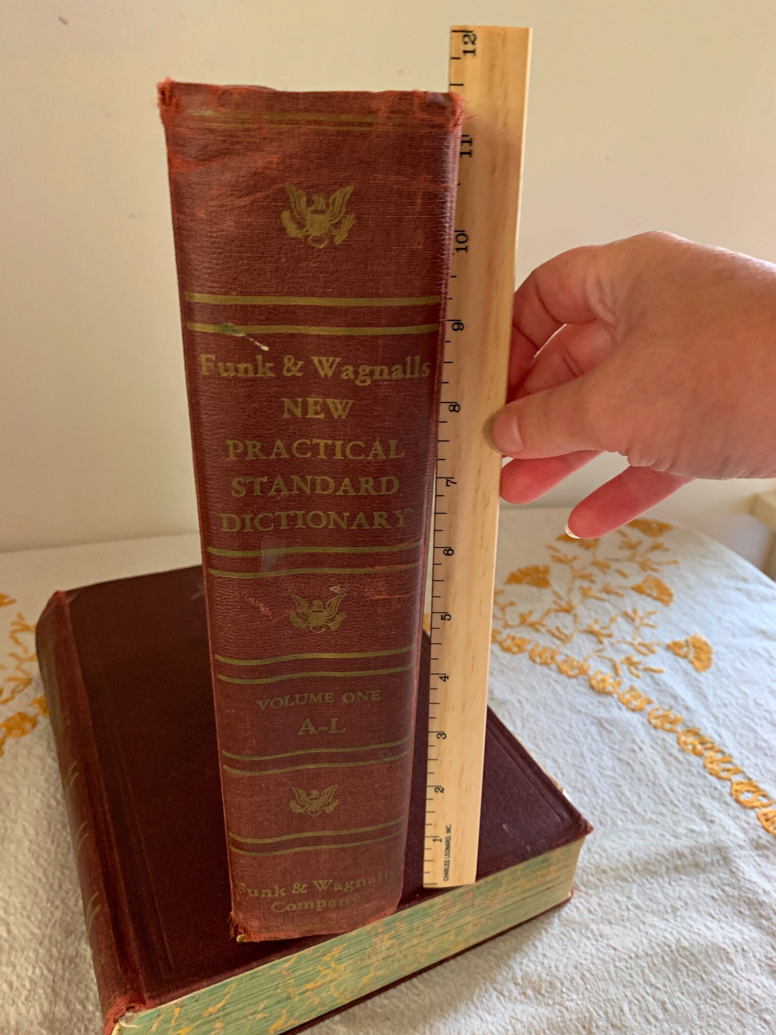 Huge Two Volume Dictionary Set 1949 Funk and Wagnalls New - Etsy