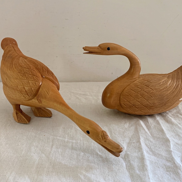 Wood Geese - Etsy
