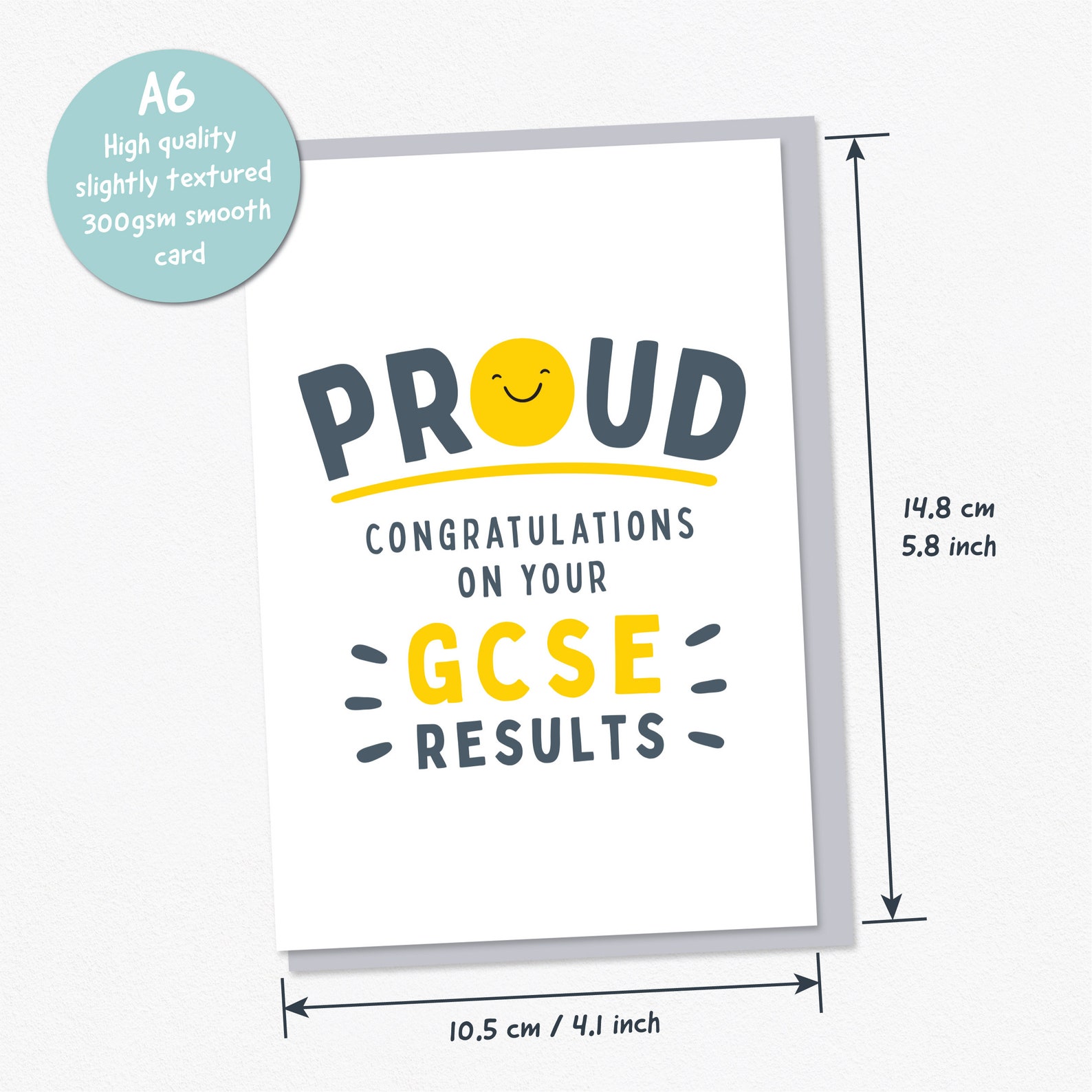 GCSE Results Card Personalised GCSE Congratulations Card Exam ...