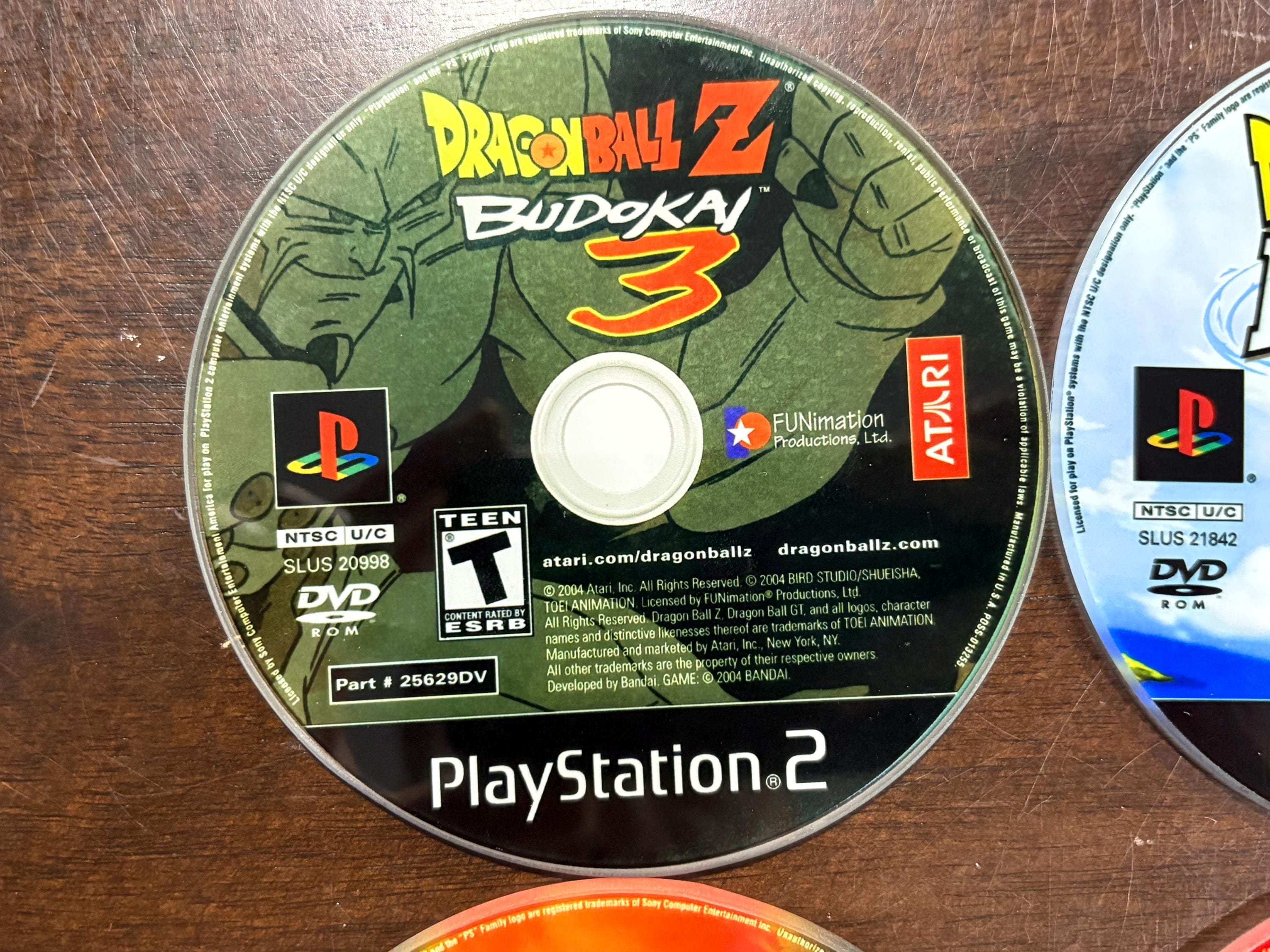 Dragon Ball Z Playstation 2 (PS2) Glass Coasters - Budokai, Budokai ...