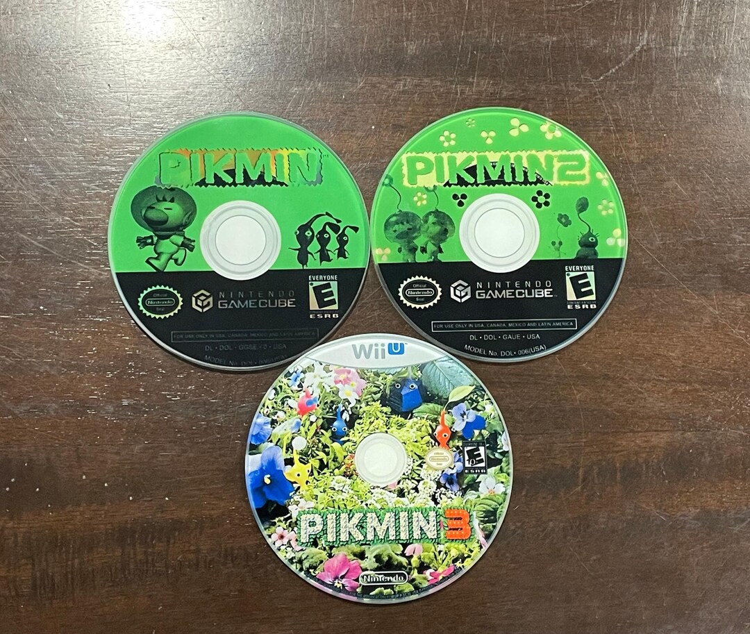 Pikmin 1, 2, 3 Disc Glass Coasters - High Quality - Video Game Disc Art ...