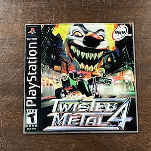 Twisted Metal Playstation One (PS1) Glass Coasters - Twisted Metal 1 ...