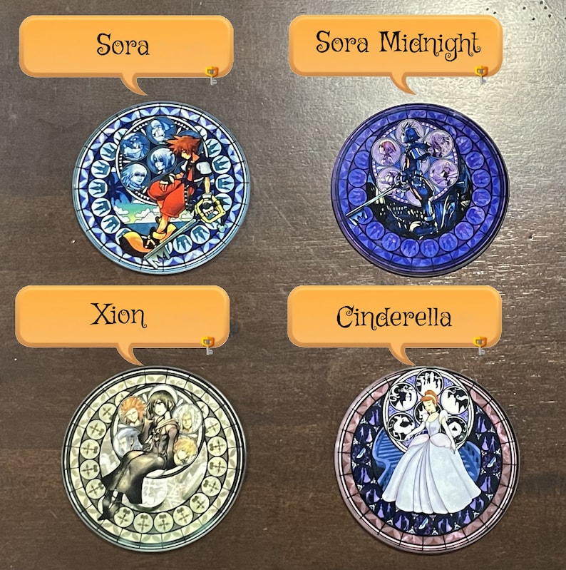 Kingdom Hearts Coasters - Tempered Glass Coasters - Gamer Gifts ...