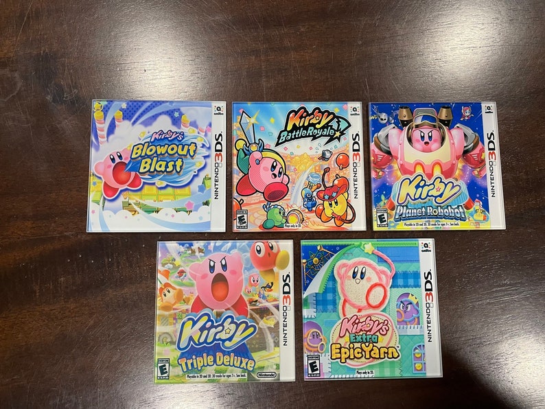 Kirby Video Game Coasters - 3DS - Tempered Glass - Choose Your Own Set ...