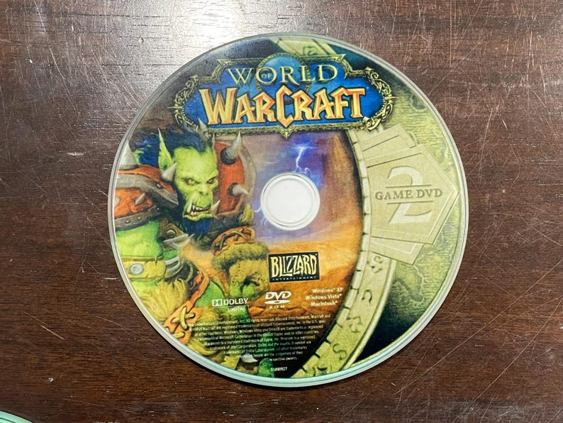 World of Warcraft Game Disc Glass Coasters - Gaming Coasters - PC ...
