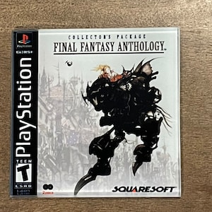 Final Fantasy Playstation PS1 Glass Drinking Coaster Set | Box Cover ...