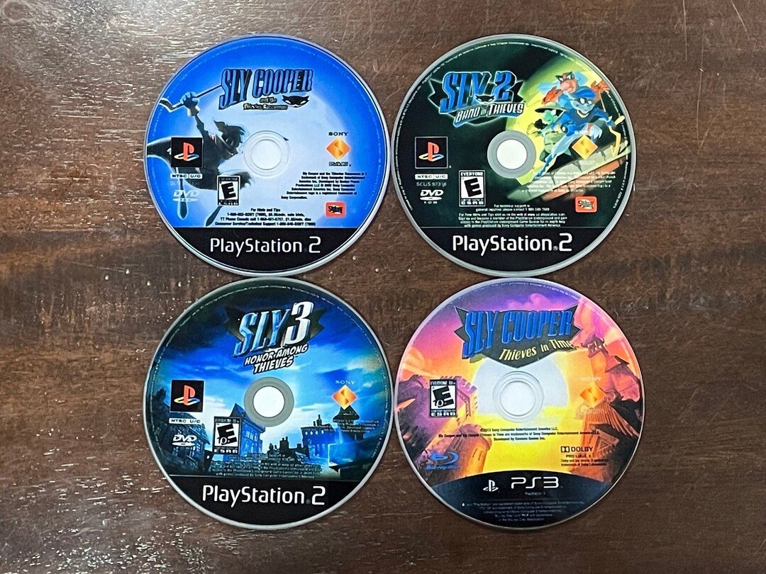 Sly Cooper Playstation Glass Coasters - PS2 - Thievius Raccoonus, Band ...