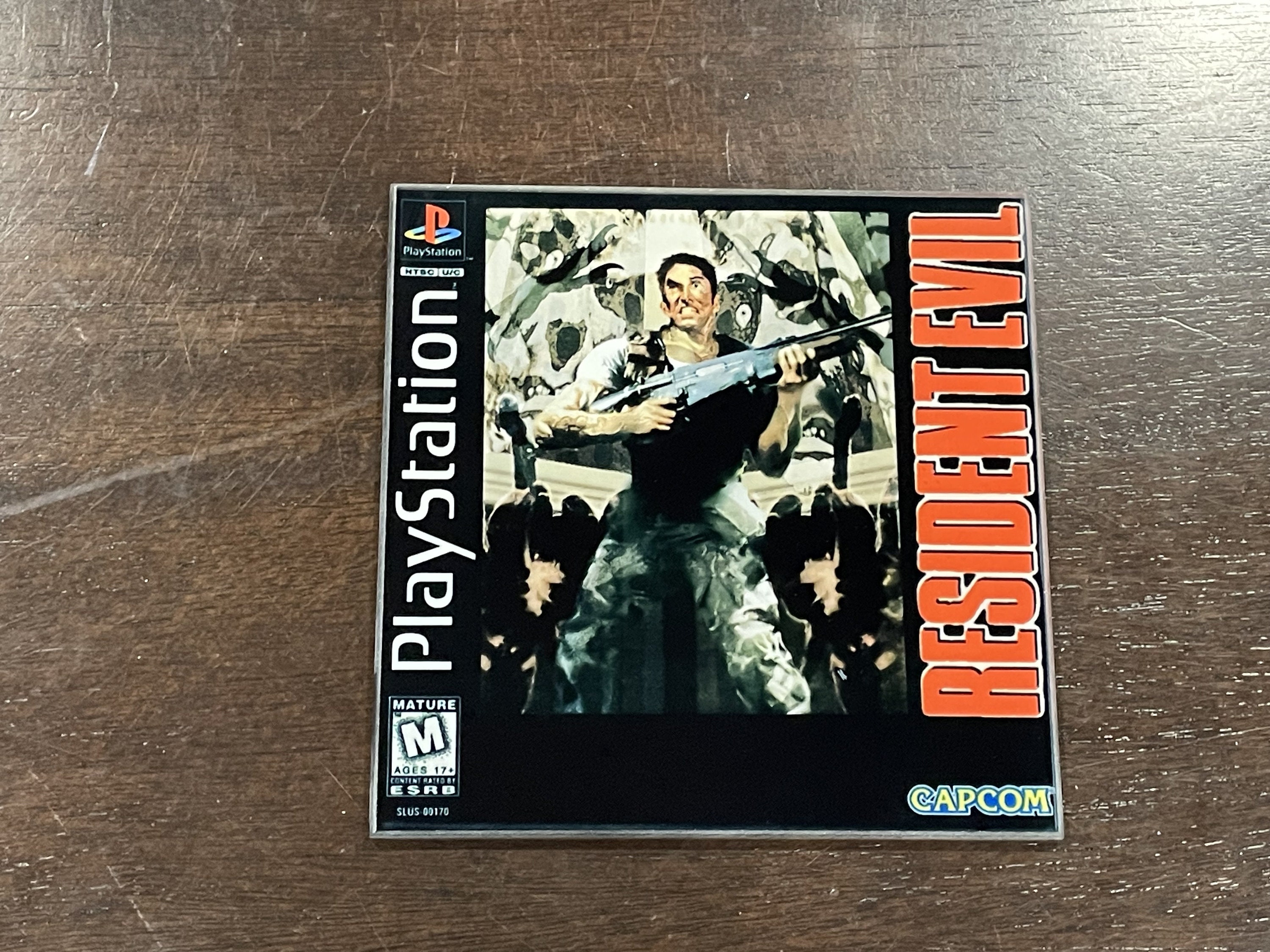 Resident Evil Playstation One Glass Coaster Set - Sony Resident Evil 1 ...