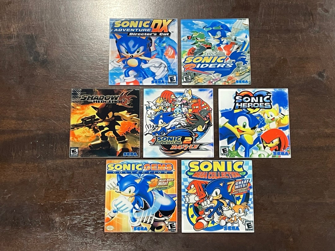 Sonic Gamecube Glass Coasters - Sonic Adventure DX, Sonic Riders ...