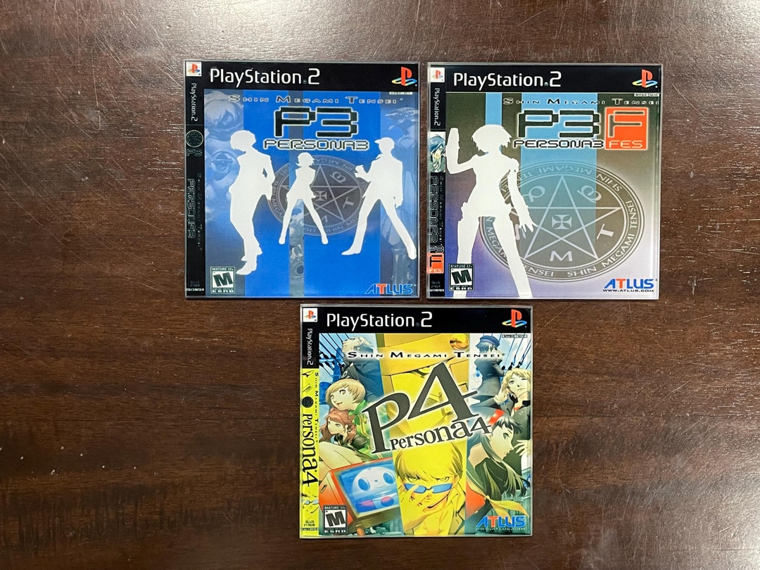 Persona Playstation 2 (PS2) Glass Coasters - Persona 3, Persona 3 FES ...
