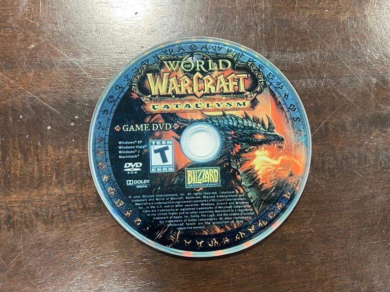 World of Warcraft Game Disc Glass Coasters - Gaming Coasters - PC ...