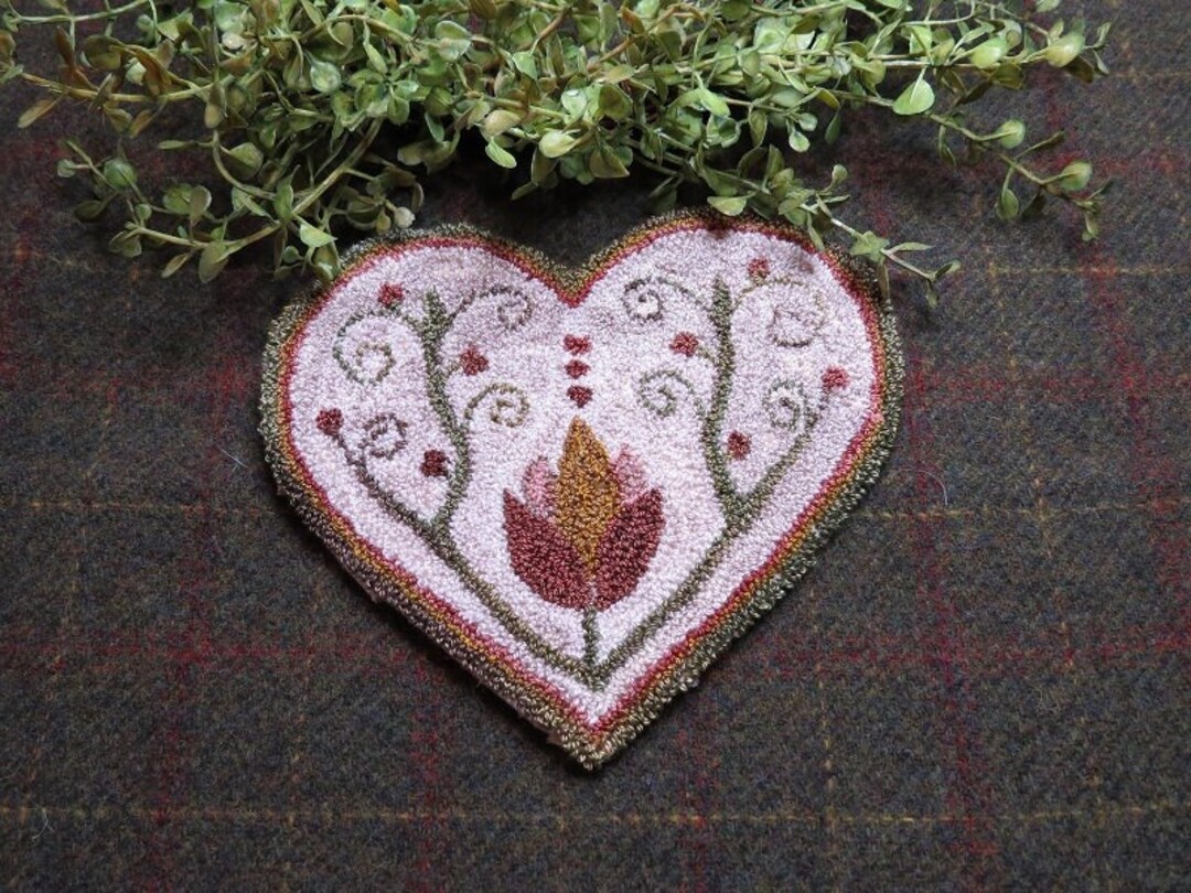 Tulip and Vine Punch Needle Pattern - Etsy
