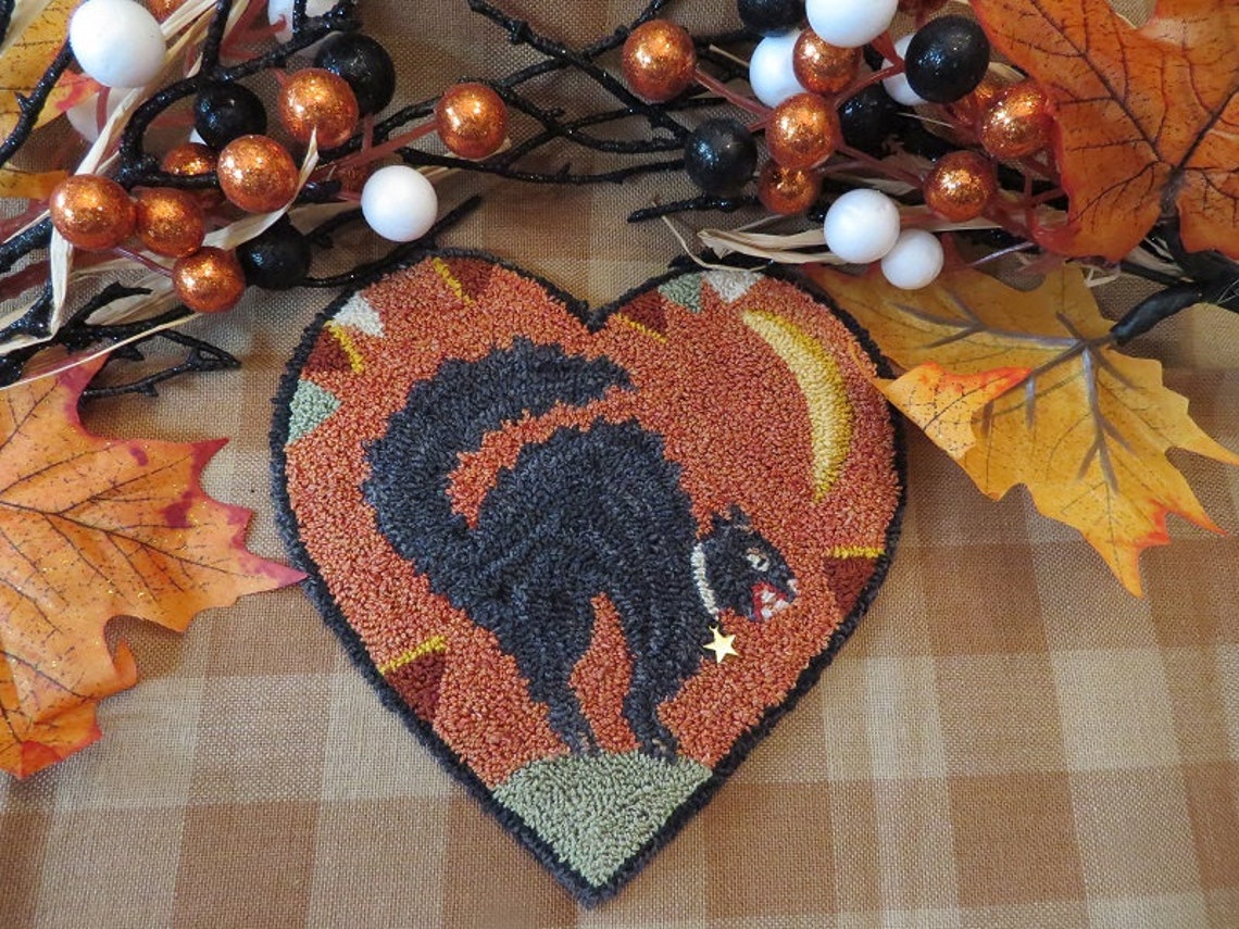 MIDNIGHT SCARE Punch Needle Pattern - Etsy