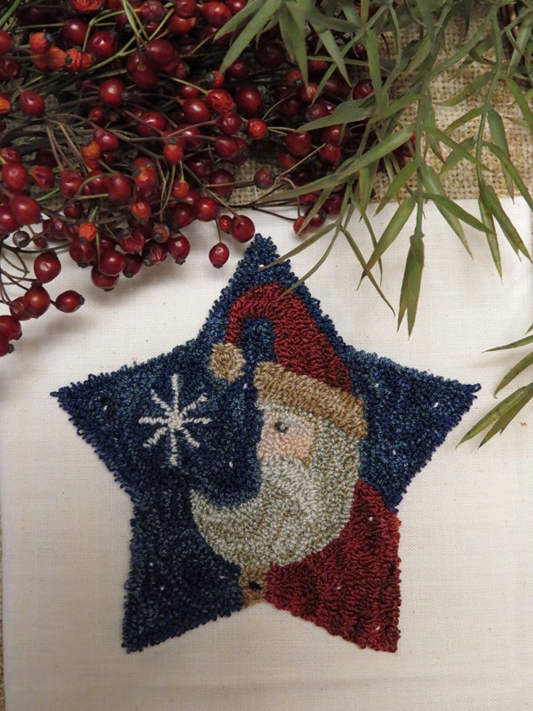 STAR SANTA Punch Needle Pattern - Etsy