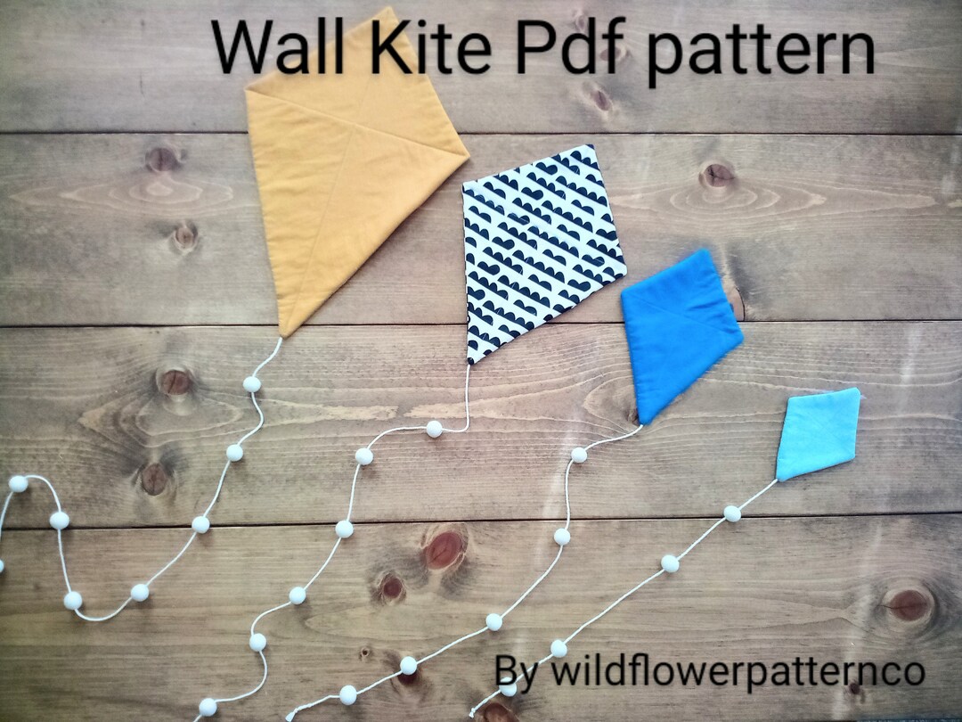 SALE NEW Wall Kite PDF Pattern, Nursery Wall Kites, Nursery Decorations ...