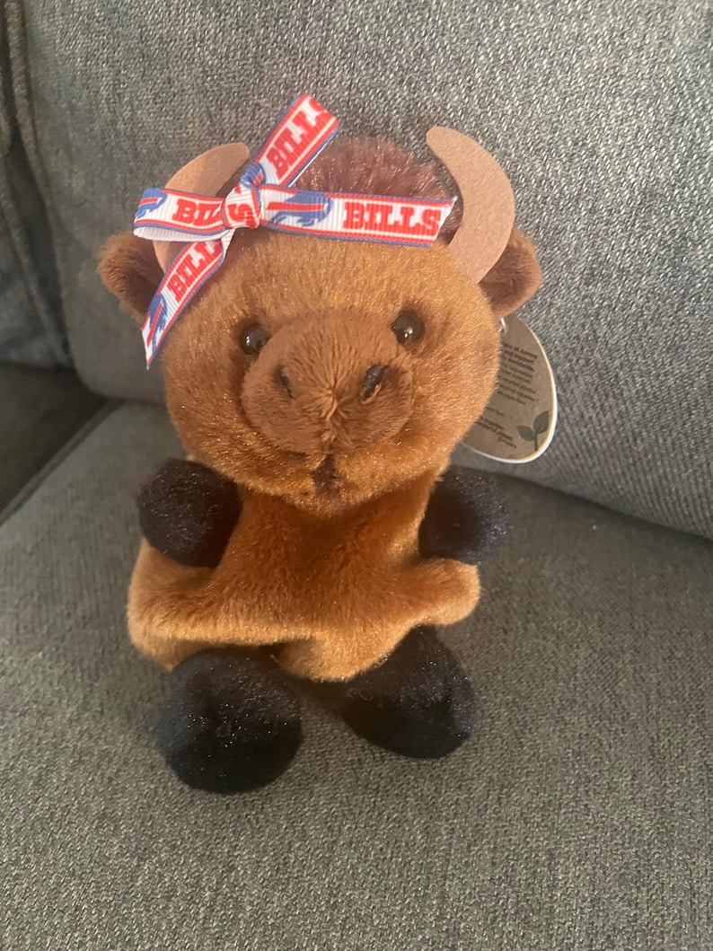 Buffalo Themed Palm Pal Bisons / 5 Inch Mini Stuffed Bison / Girl and ...