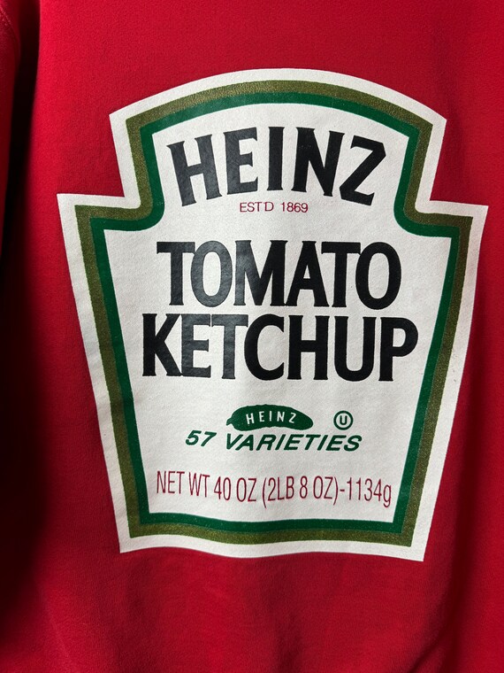 Vintage Heinz Tomato Ketchup Bottle Logo Graphic Swea… - Gem