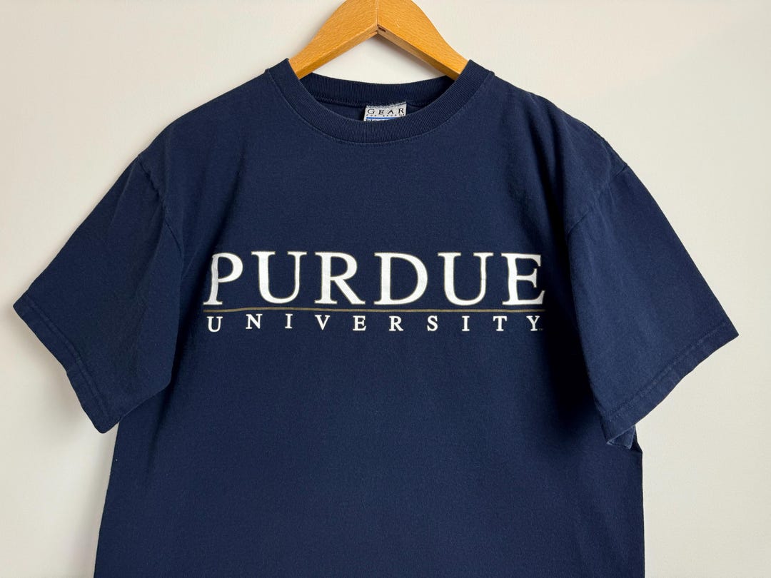 Vintage Purdue University Gear Logo T-shirt - Etsy