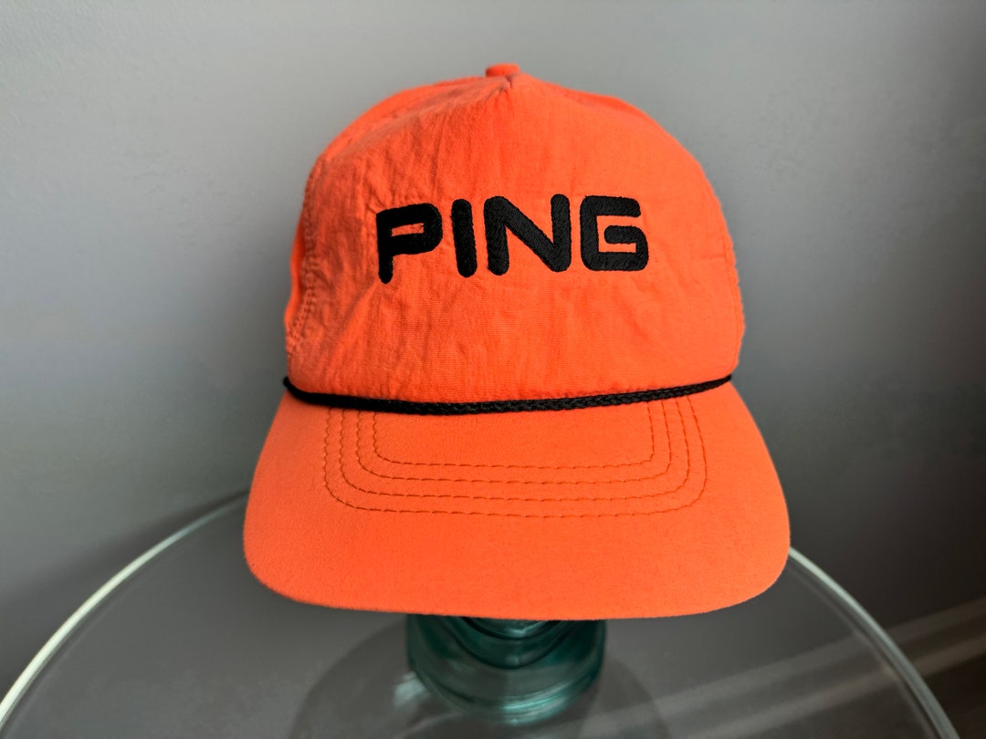 Vintage Ping Golf Logo Neon Orange Strap Back Hat - Etsy