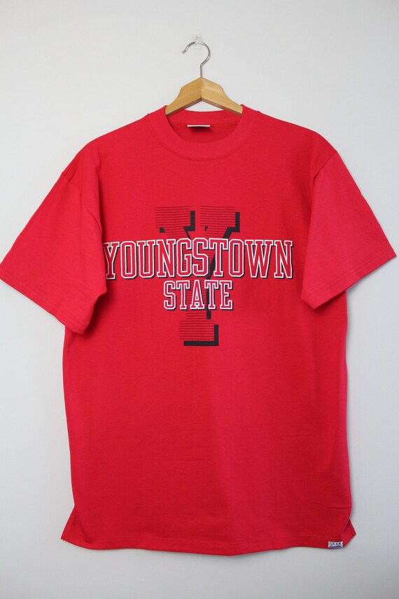Vintage Youngstown State University Logo Graphic T-Sh… - Gem