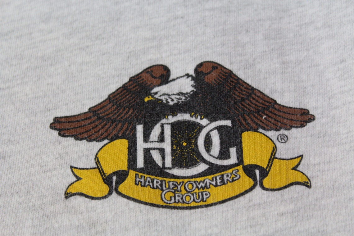 Vintage HOG Harley Owners Group Logo Graphic T-Shirt | Etsy