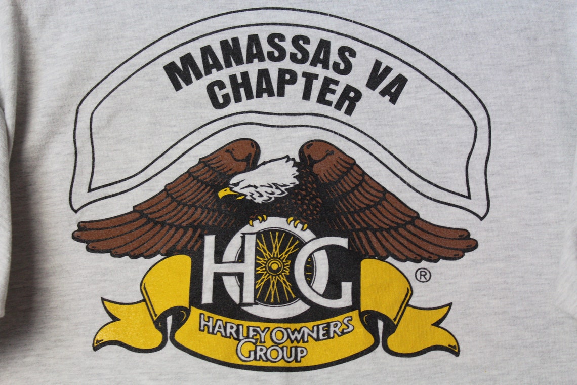 Vintage HOG Harley Owners Group Logo Graphic T-Shirt | Etsy