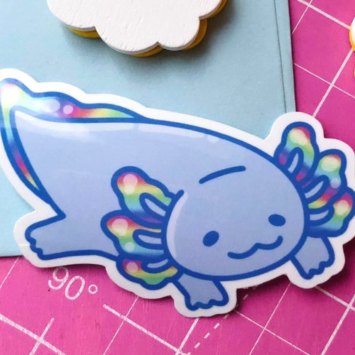 Axolotl Stickers Stickers Axolotl Sticker - Etsy