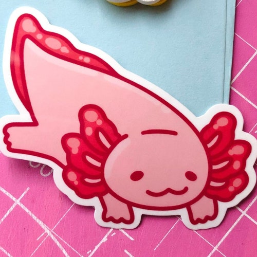 Axolotl Stickers Stickers Axolotl Sticker - Etsy